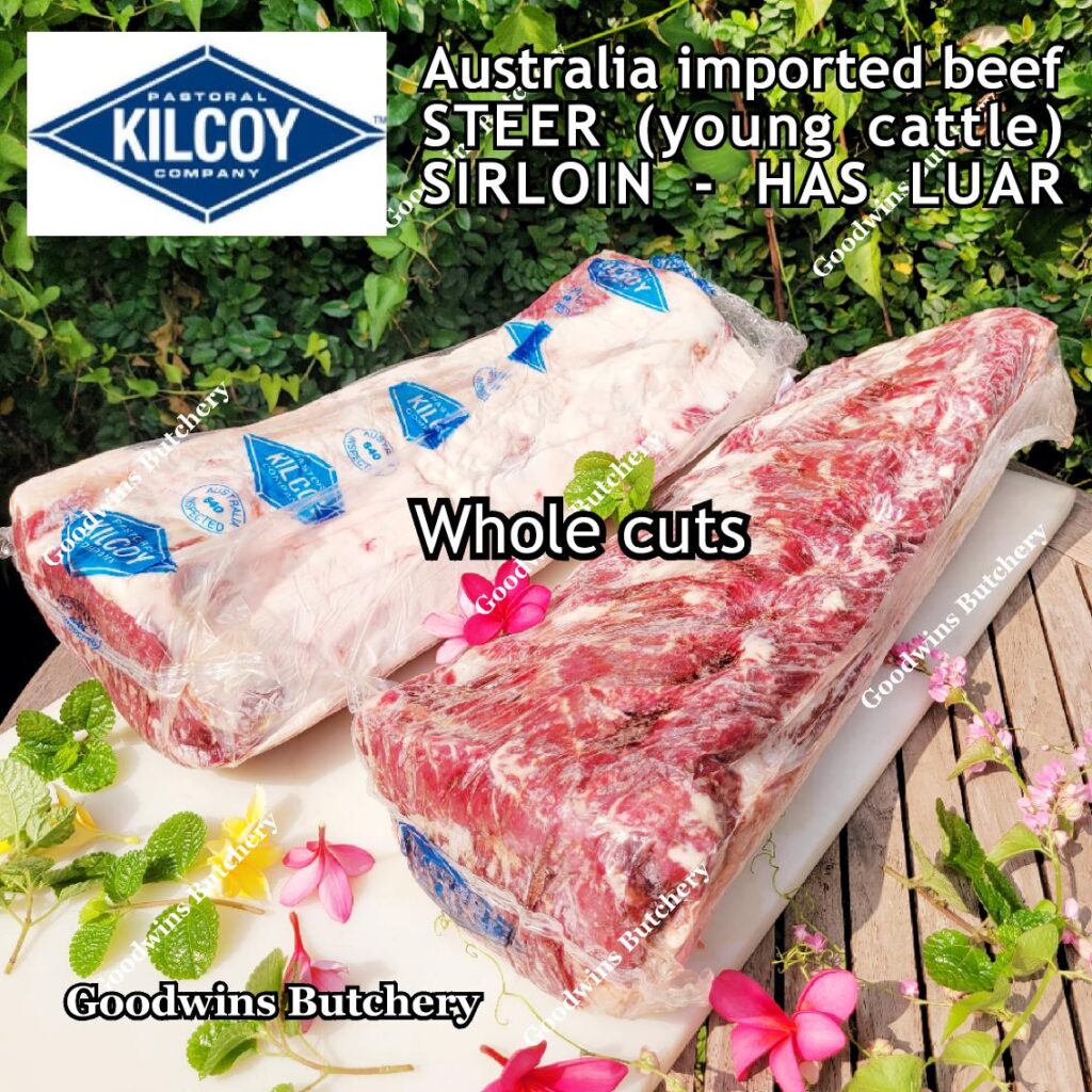 Beef SIRLOIN Australia PR-STEER (prime young cattle) KILCOY aged-frozen ...