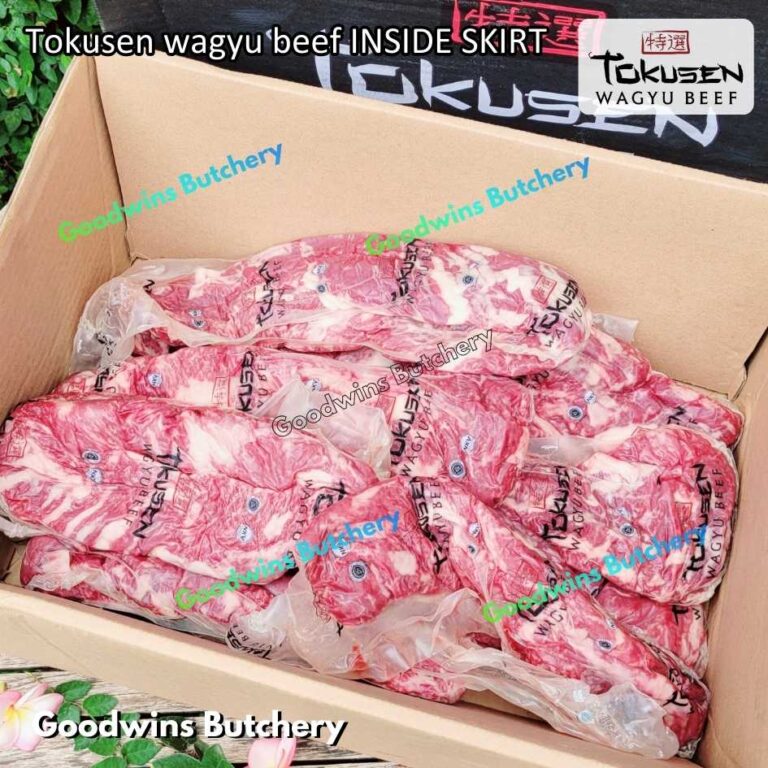 Wagyu beef Tokusen INSIDE SKIRT marbling MBS 5-6 aged chilled 10kg ...